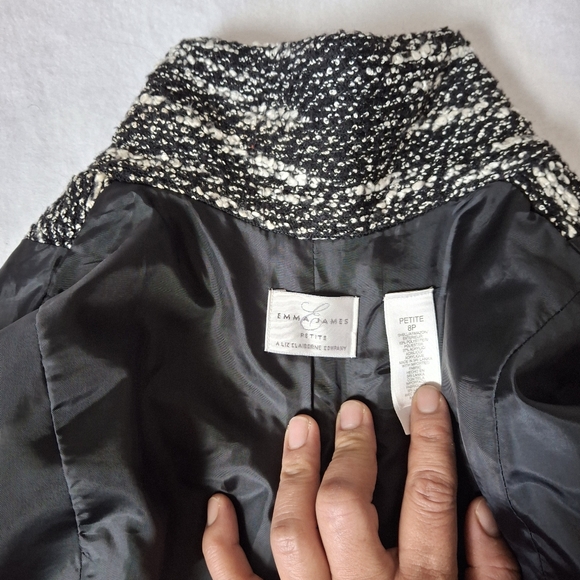Emma James | Jackets & Coats | Emma James Monochrome Tweed Jacket ...
